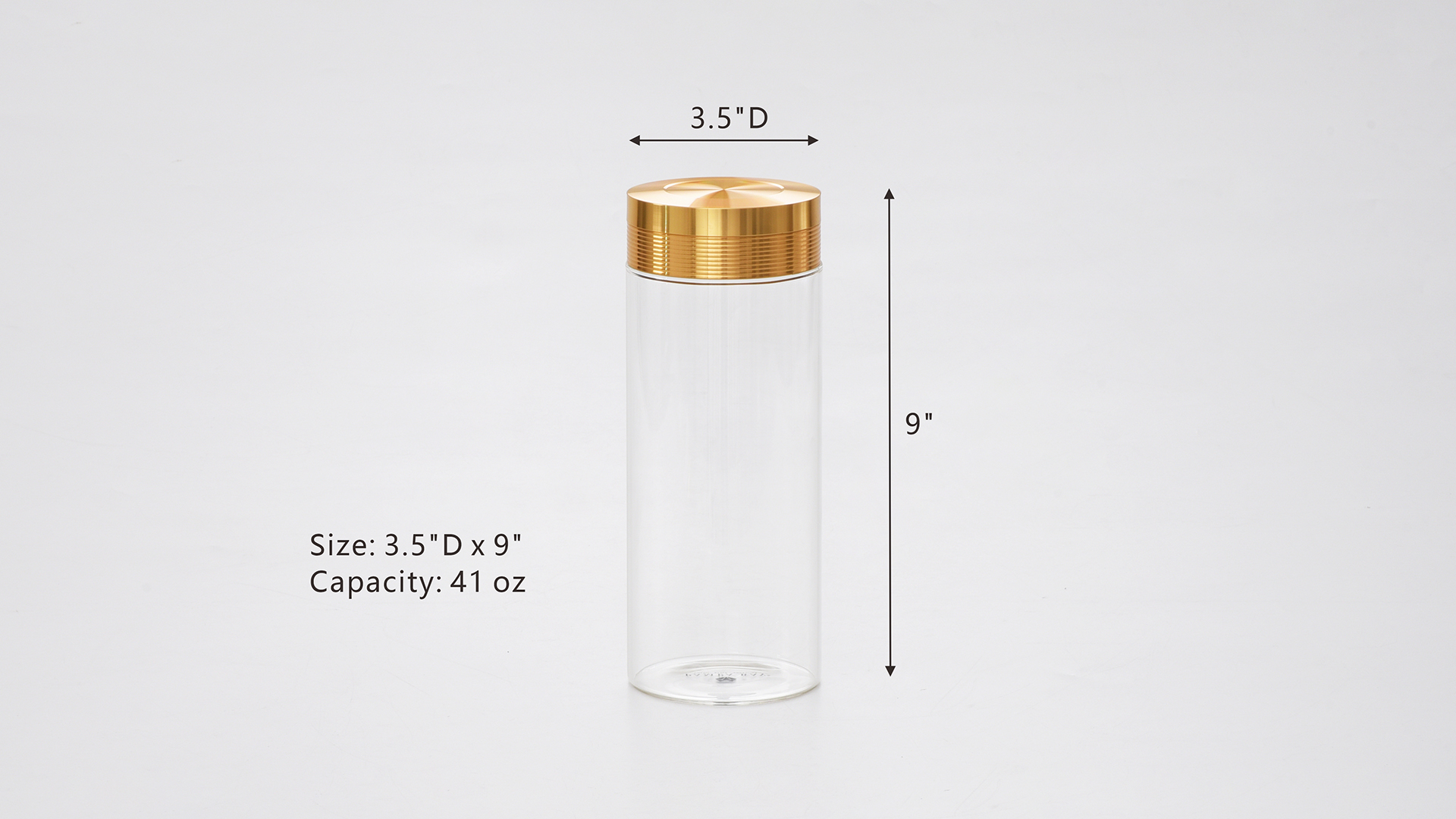 Glass Canister - Large - PAMPABAY WHOLESALE